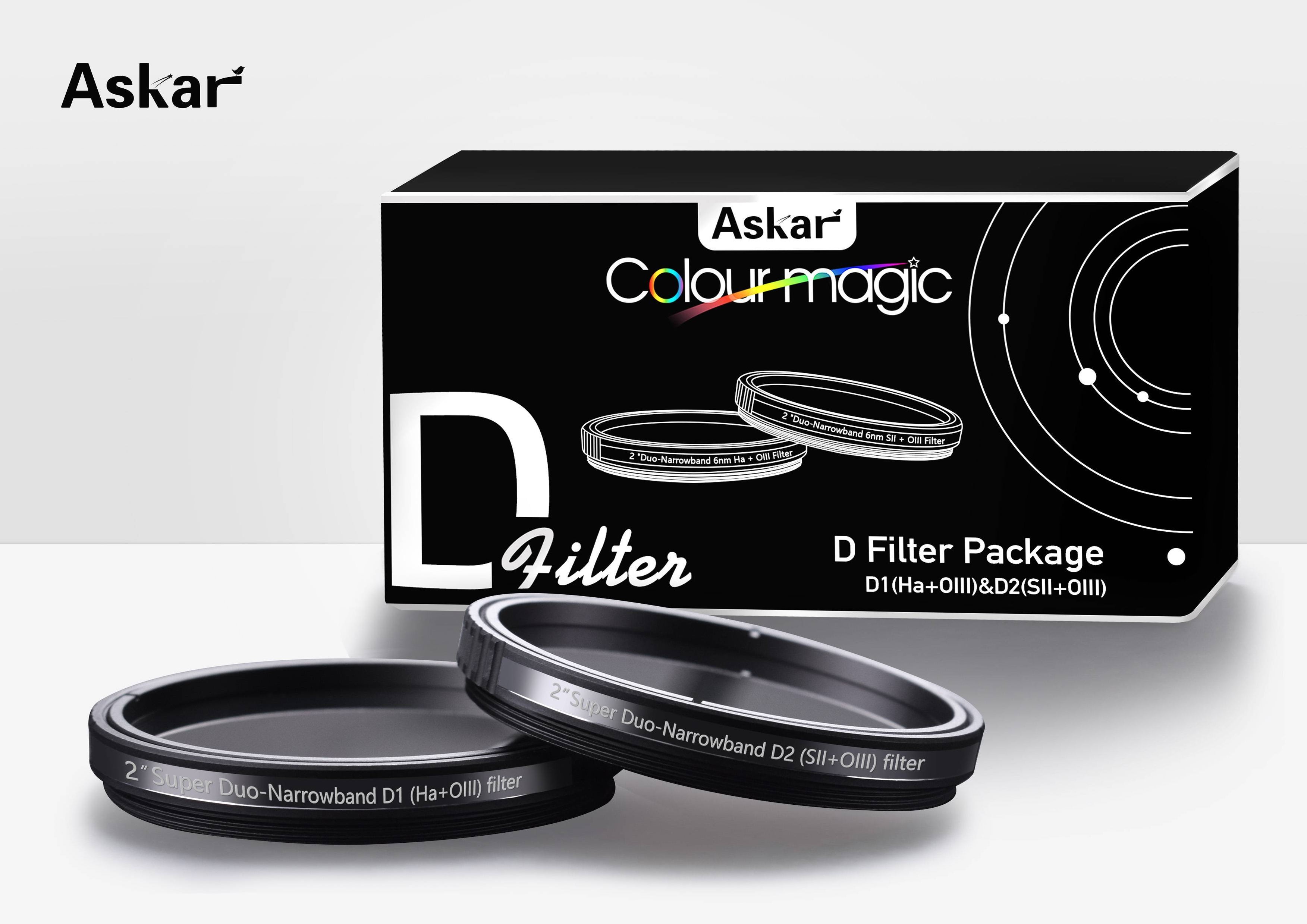 Askar Color Magic Super Duo-Narrowband D1 (H-a/O-III) and D2 (S-II/O-I ...