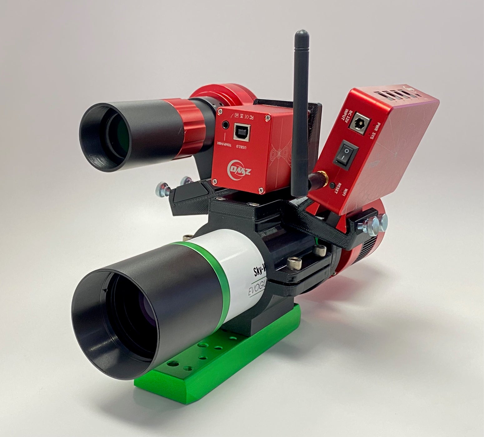 EvoGuide 50 Clamshell Ring and Mounting Bracket for ZWO EAF — Starizona