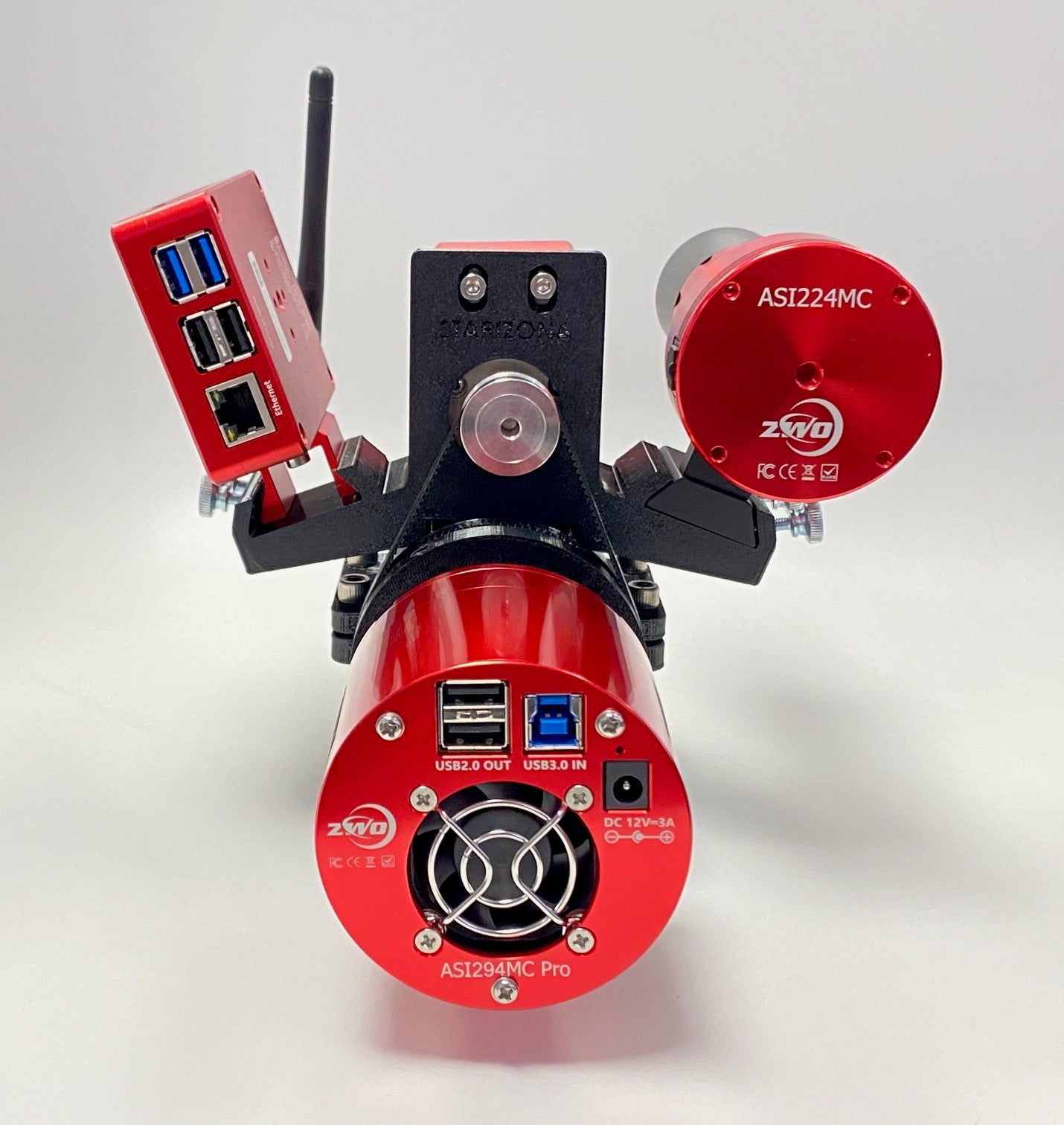 EvoGuide 50 Clamshell Ring and Mounting Bracket for ZWO EAF — Starizona