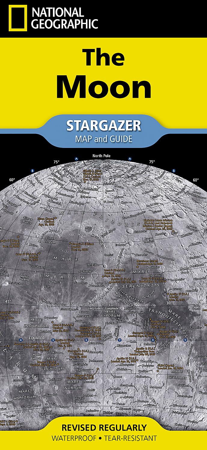 National Geographic The Moon Stargazer Map and Guide — Starizona