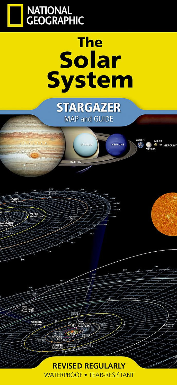 National Geographic The Solar System Stargazer Map and Guide — Starizona